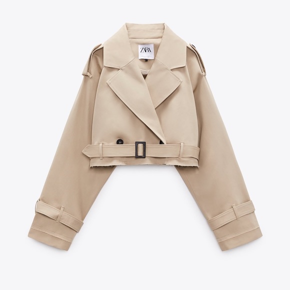 Zara | Jackets & Coats | Zara Oversized Crop Topcoat | Poshmark